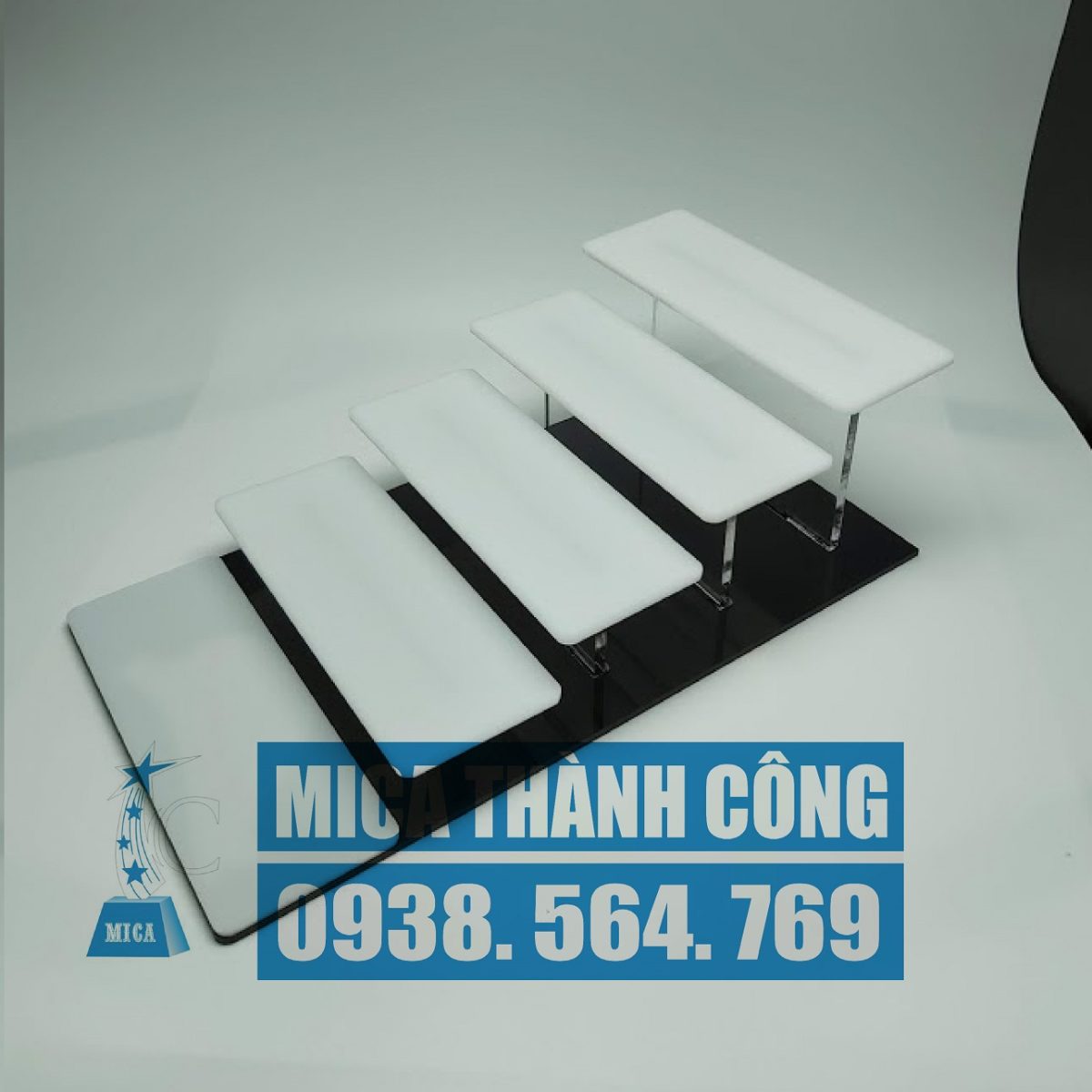 Top 1 kệ mica trưng bày mắt kính tại HCM