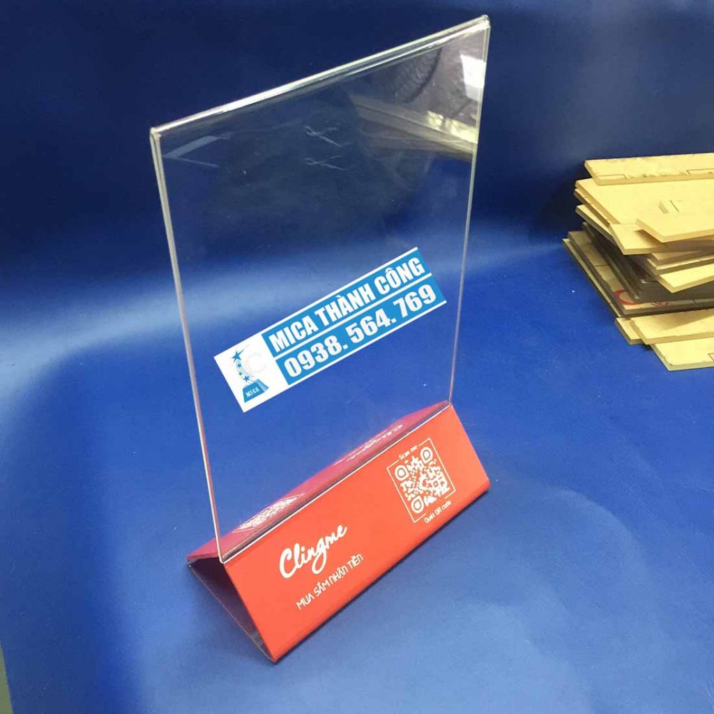 Menu mica để bàn